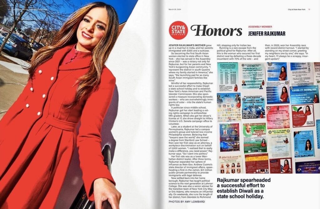 N.Y. Assembly Member Jenifer Rajkumar Among City&State Magazine’s List ...