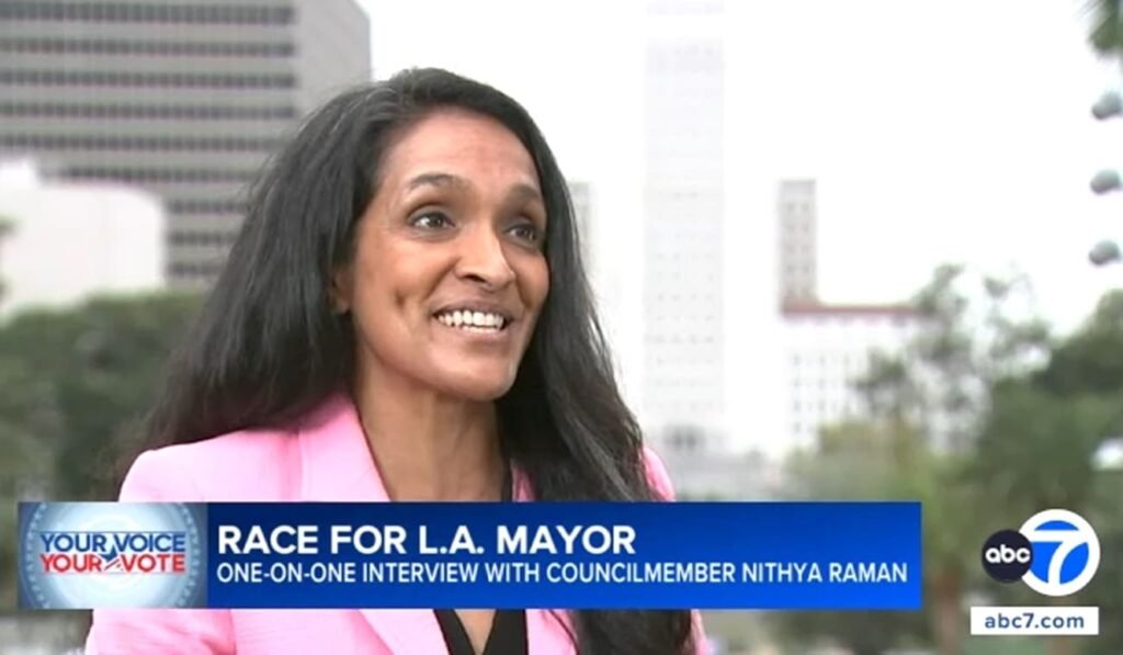 Indian American Nithya Raman Polls Second in Crowded LA Mayoral Race as ...